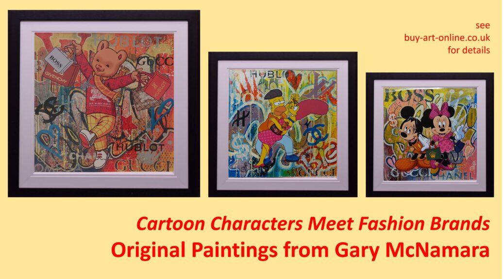 Popular cartoon characters meet iconic fashion brands | Quay Art